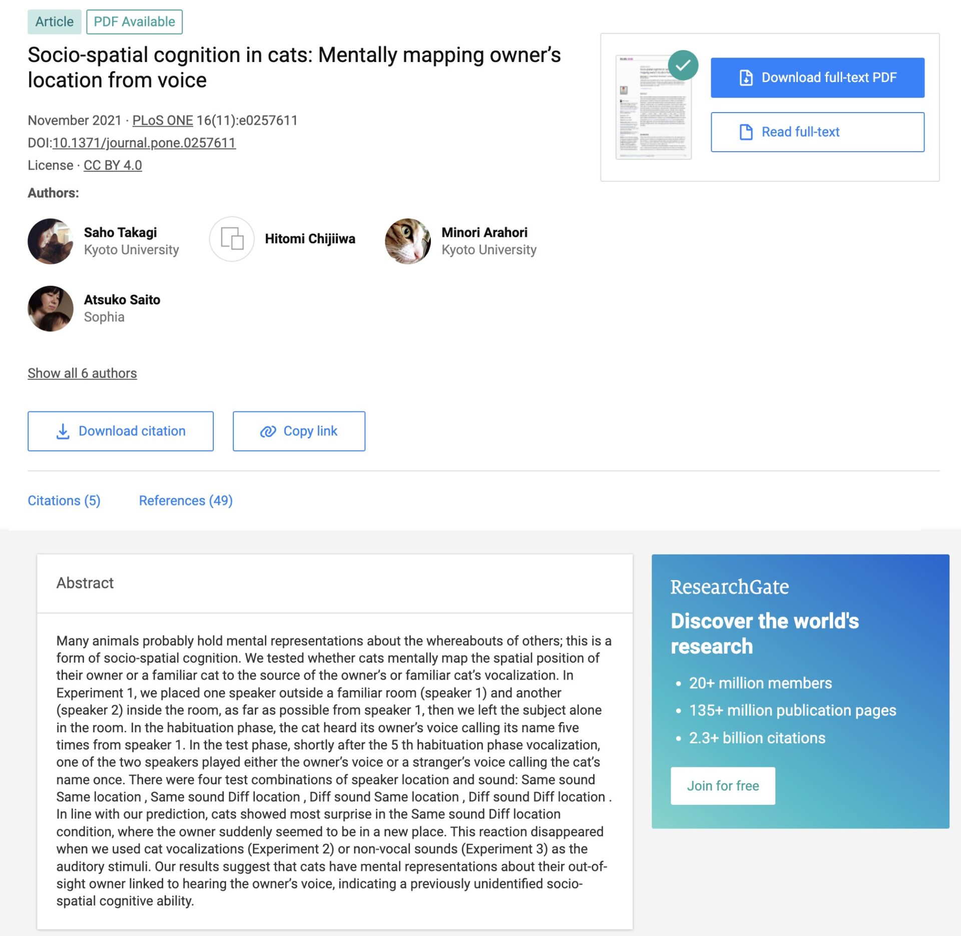 Est-ce que votre chat ressent vos sentiments ? sur La vie des chats